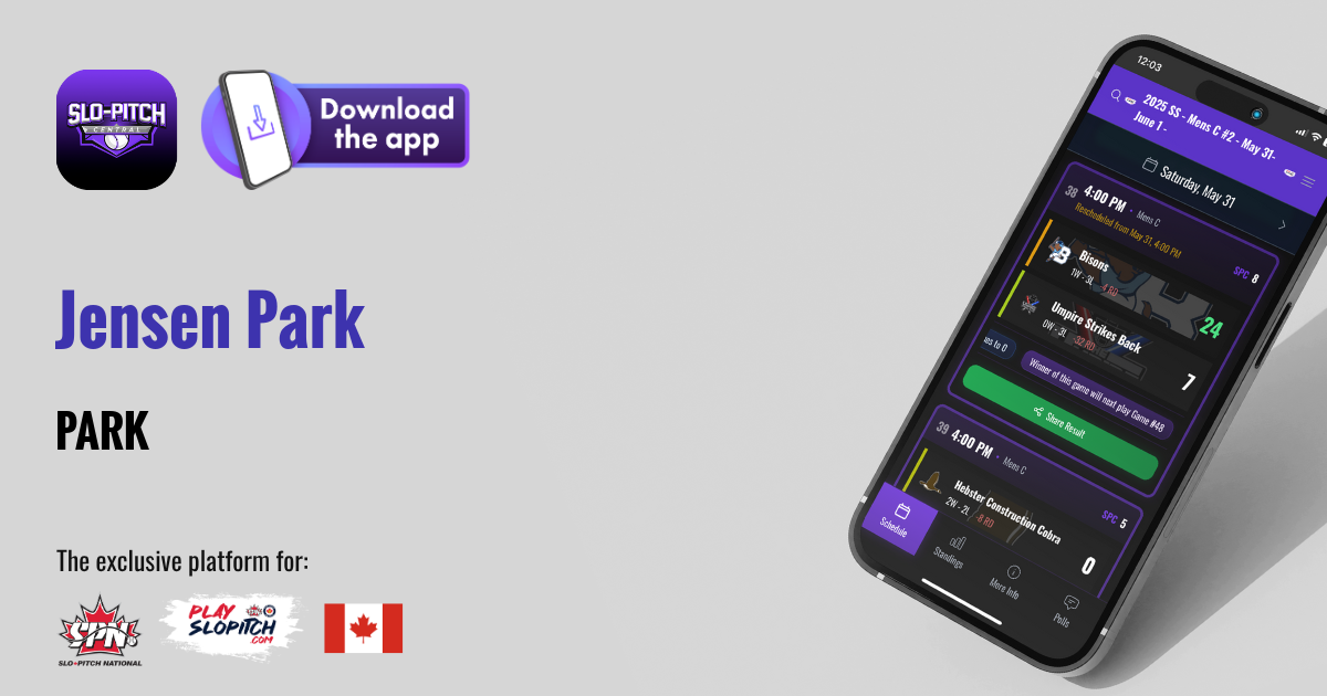 Jensen Park | Airdrie Field | Slo-Pitch Central