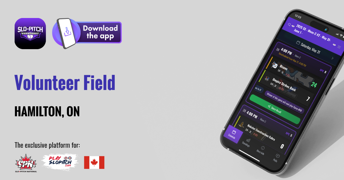 Volunteer Field | Hamilton Field | Slo-Pitch Central